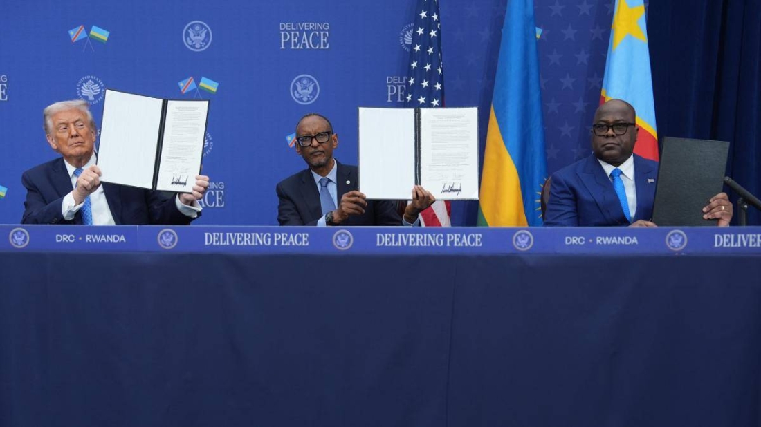 Presidents of Rwanda and DRC Sign Peace Agreement in Washington ...